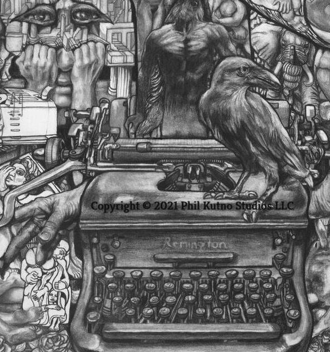 Pencil Drawing - The Paper Trail – Phil Kutno Studios