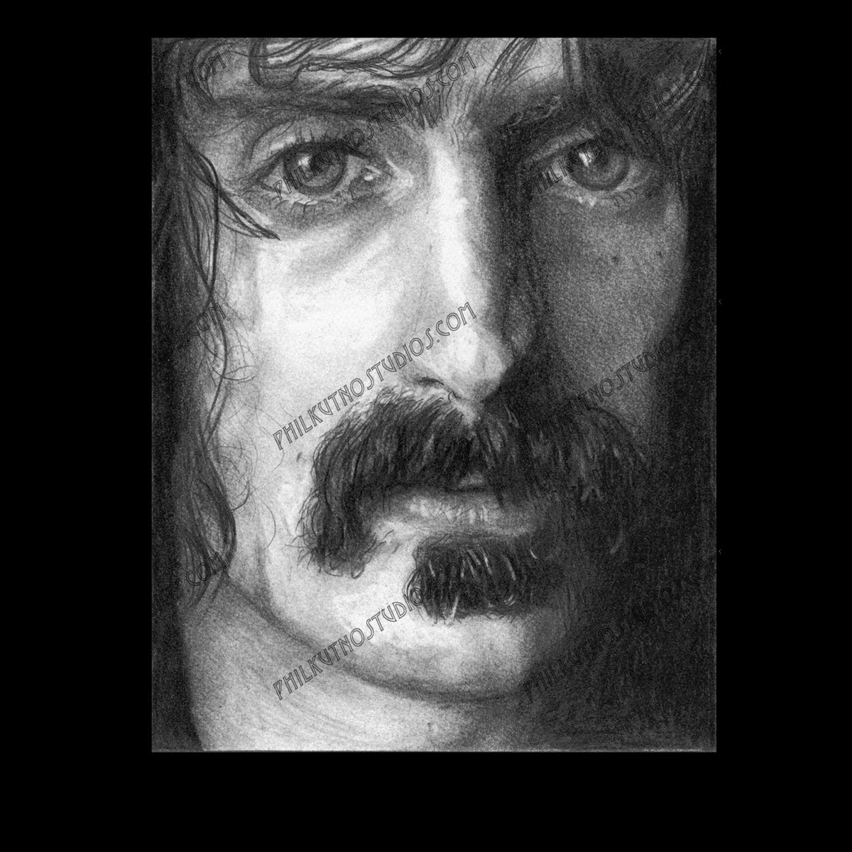 Frank Zappa Drawing – Phil Kutno Studios